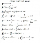 Công thức và cách tính tích phân cơ bản, mở rộng đầy đủ nhất.