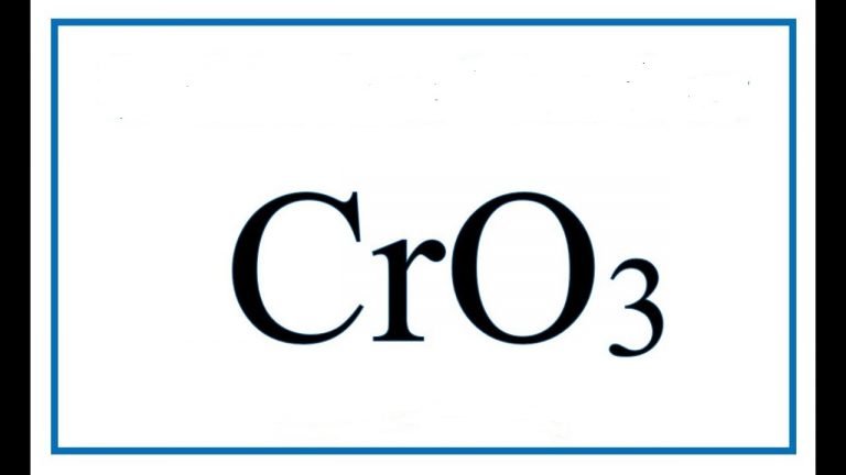 Cro3 màu gì? Cro3 là Oxit gì? Tính chất của Cro3.